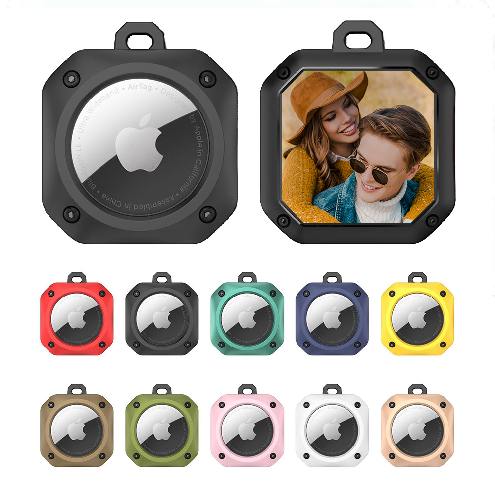 Custom Apple AirTag Secure Holder with Key Ring - Durable, Scratch ...