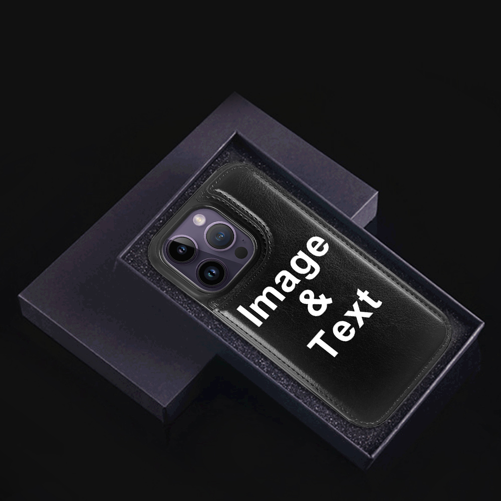 Custom for iPhone 15 Pro Card Holder Wallet Case