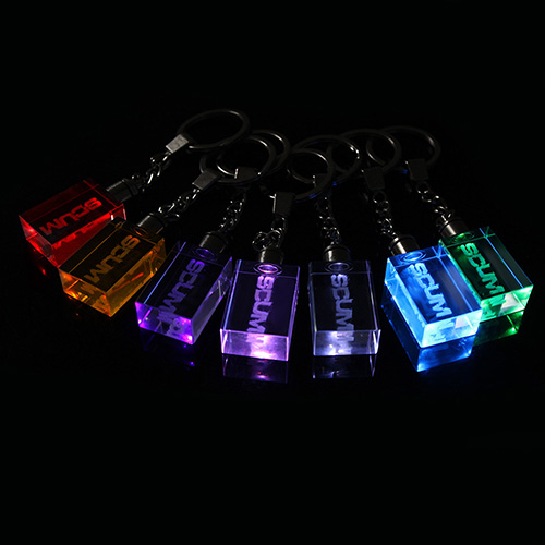 Custom LED Photo Rectangular Crystal Keychain | Custom Gifts - Create ...