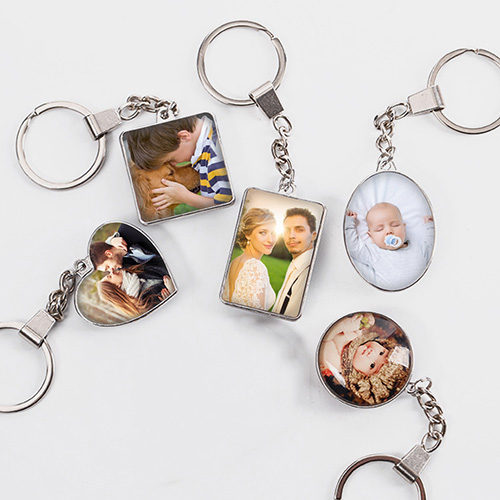 Custom Photo Square Metal Keychain | Custom Gifts - Create Your Own Gifts