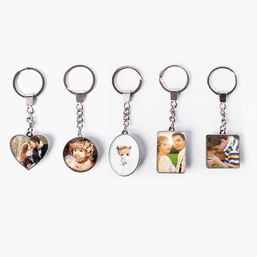 Custom Photo Square Metal Keychain | Custom Gifts - Create Your Own Gifts