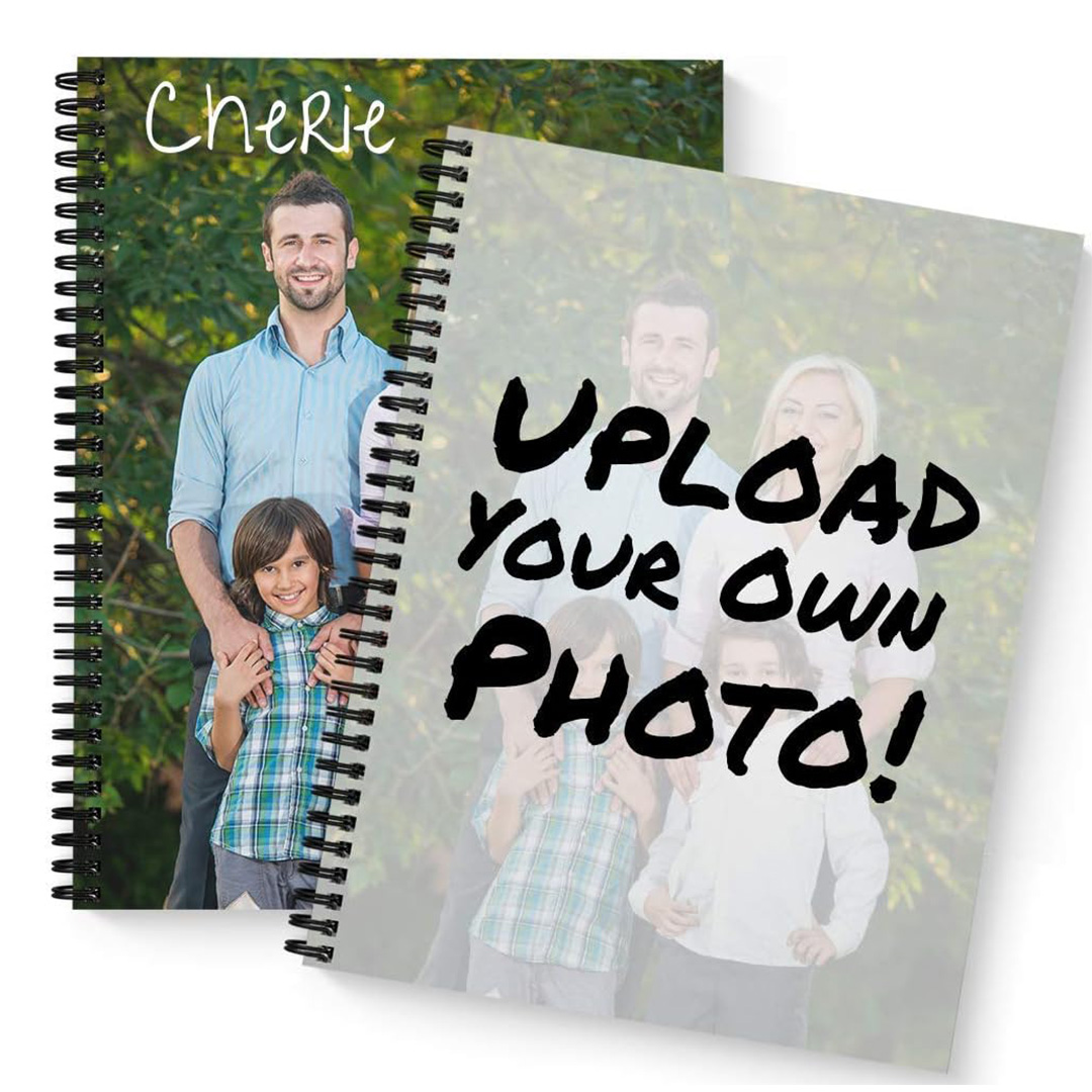 Create Your Own Photo Upload Personalized Notebook/Journal, Laminated ...