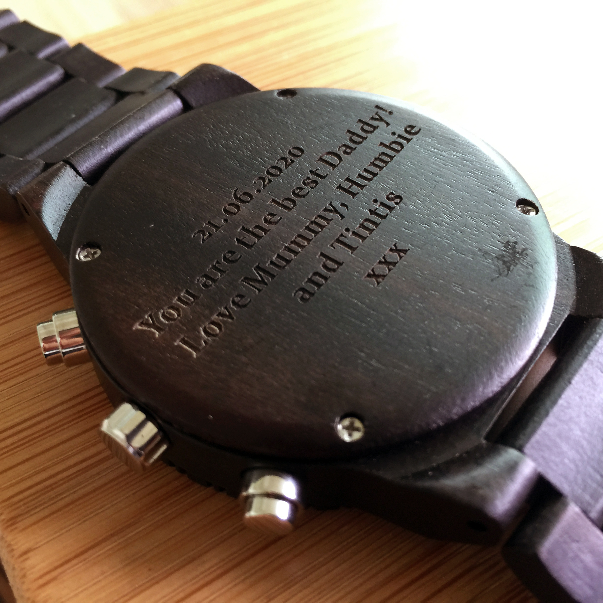 Personalized Text Wooden Watches [1015] | Custom Gifts - Create Your ...